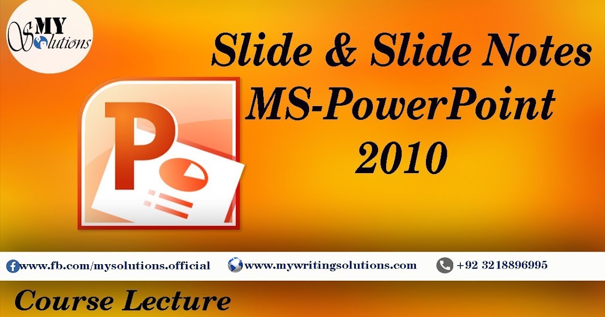 What is Slide and Slide Notes in PowerPoint Tutorial Urdu/Hindi - MY ...