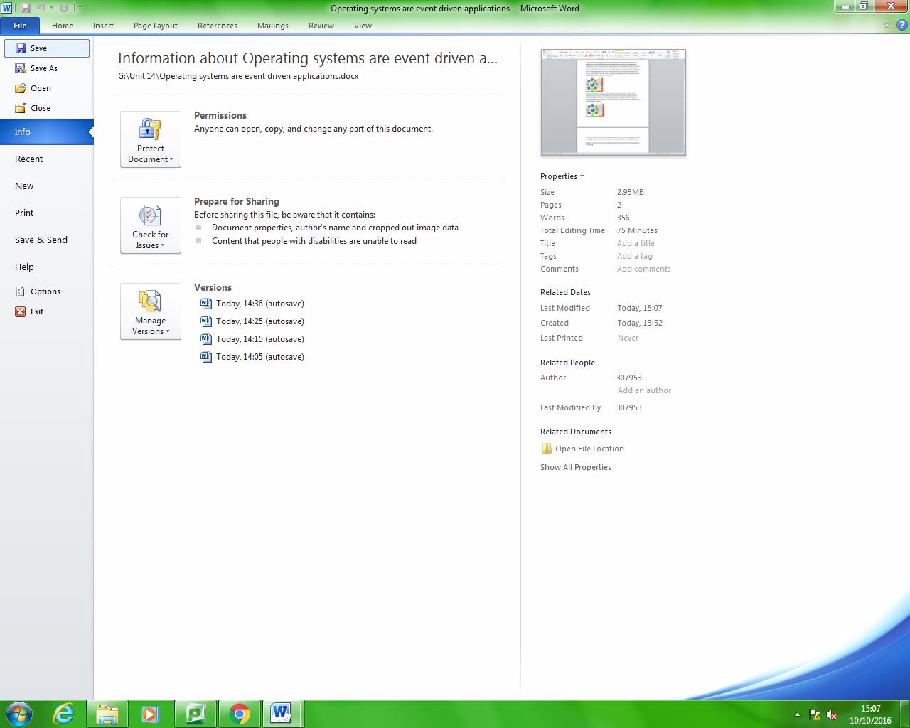 Unit 14 - Event driven programming