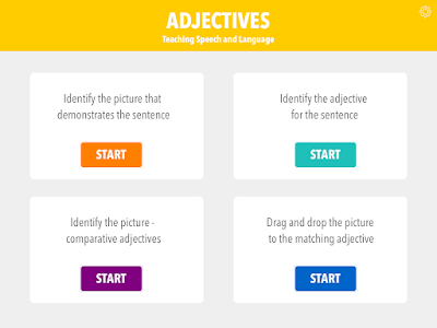 In My APPinion: Adjectives by Teach Speech Apps | Simply Speech