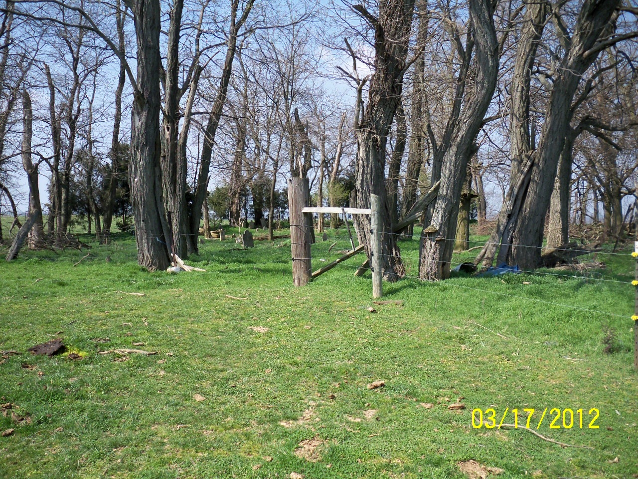 The Shang/Lydia Shunk Graveyard: Shang Graveyard entrance, then and now