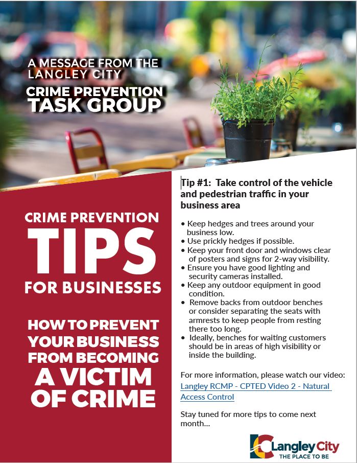The South Fraser Blog: Crime Prevention for Business: Take control of ...