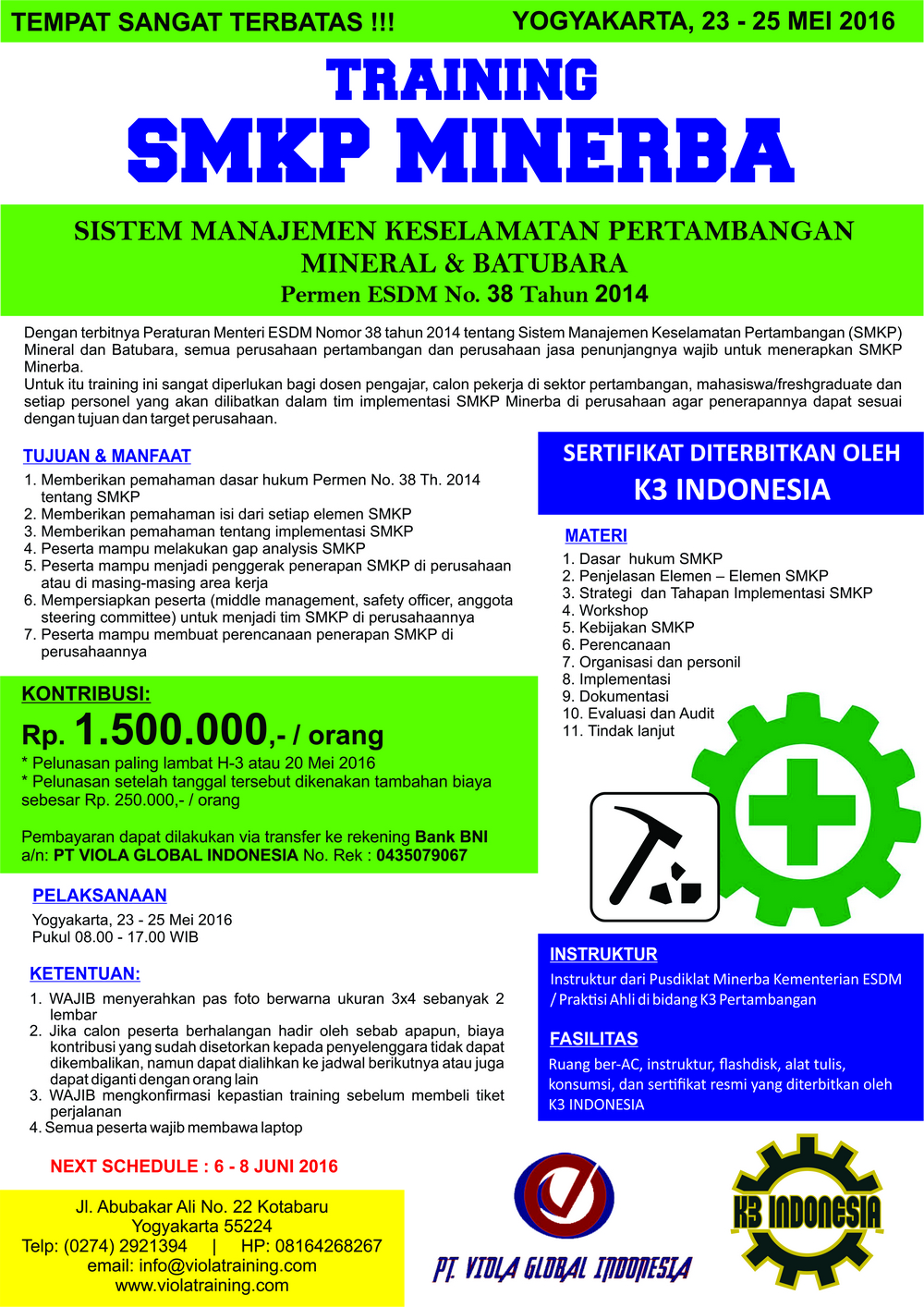 TRAINING SMKP MINERBA PERMEN ESDM NO 38 TH 2014 - PUSAT PUBLIKASI ...