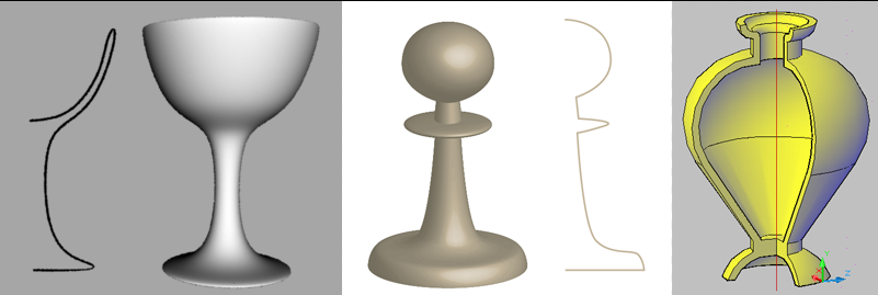 Latihan Autocad 3D hari #5 - membuat object 3D menggunakan Revolve ...