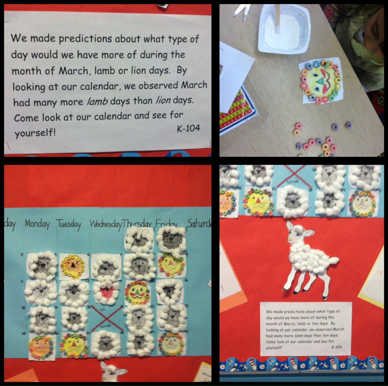 Kinder Kids: "March comes in like a lion and out like a lamb"