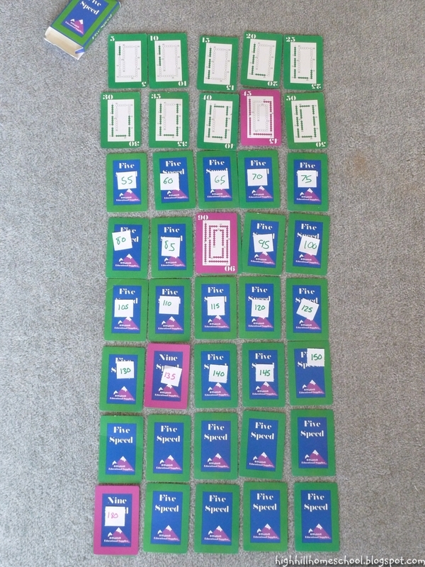 Highhill Homeschool: Speed! - Patterns in the Cards - 7's, 8's and 9's ...