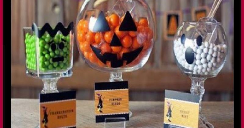 Dollar Store Crafter: Halloween Candy Station Made With Dollar Store Items