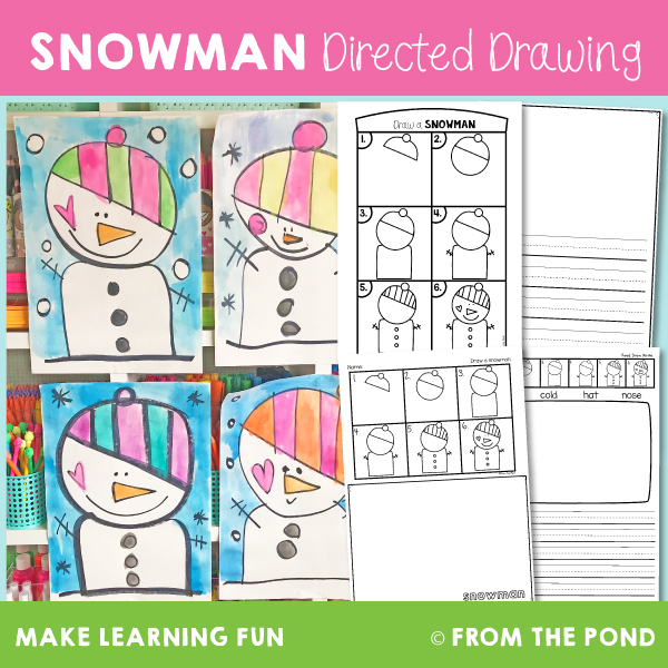 Snowman Directed Drawing | From the Pond