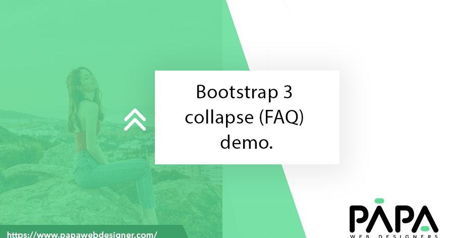 Bootstrap 3 collapse (FAQ) demo.