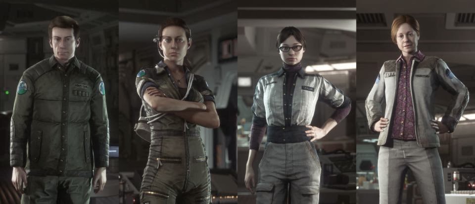 Rusted Mecha: ALIEN ISOLATION: Meet The Characters