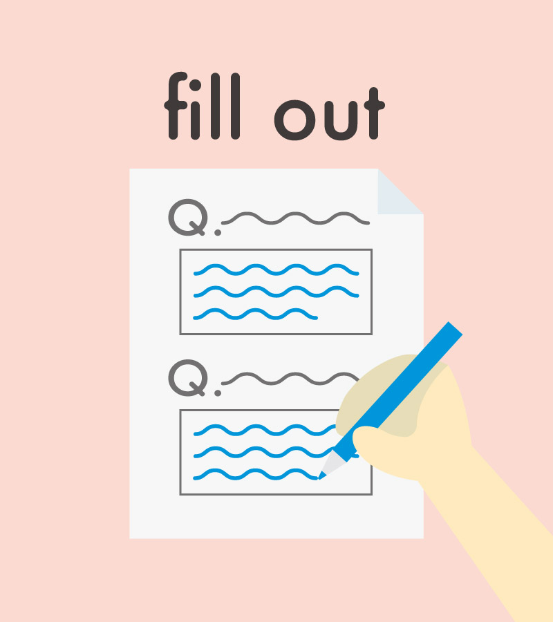 fill in と fill out の違いとは？