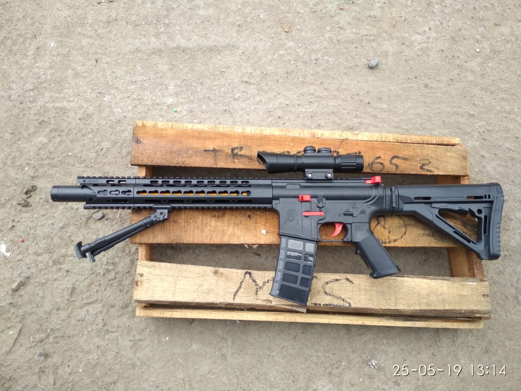 airsoft gun m4 wirecutter predator zoom scope