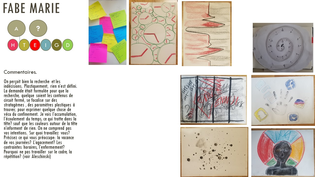 cours arts visuels: L2 APL expression plastique commentaire