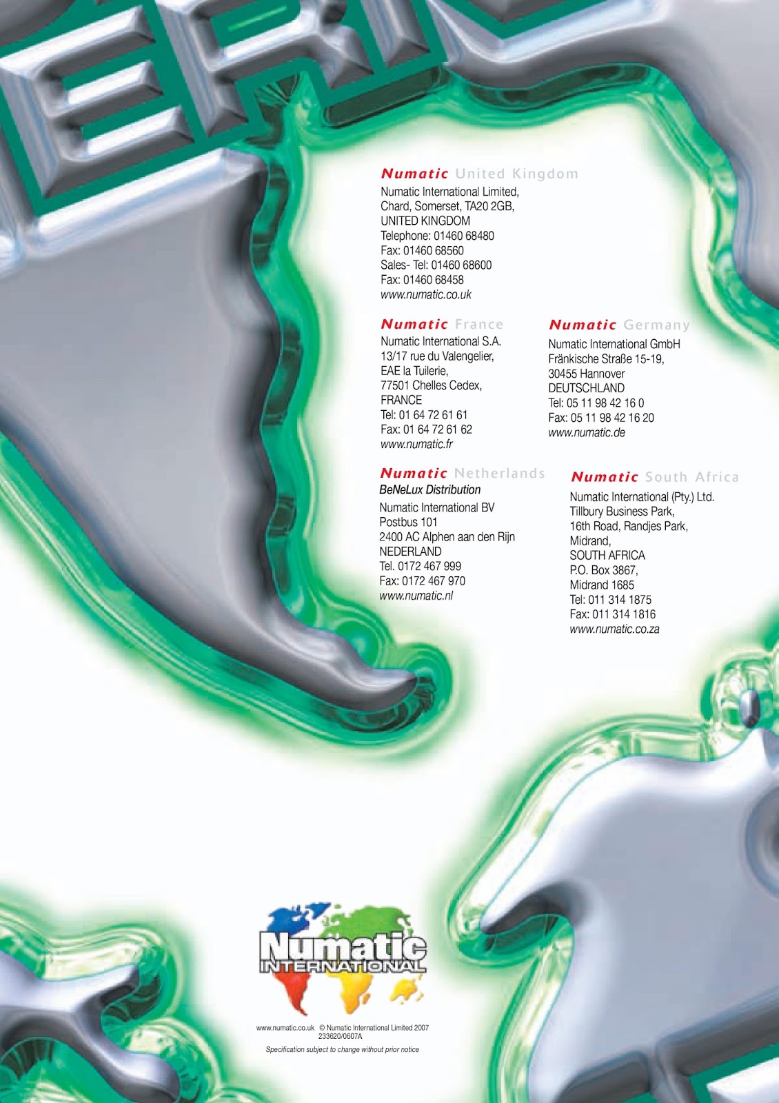 Numatic Cleancare 2007 Product Range