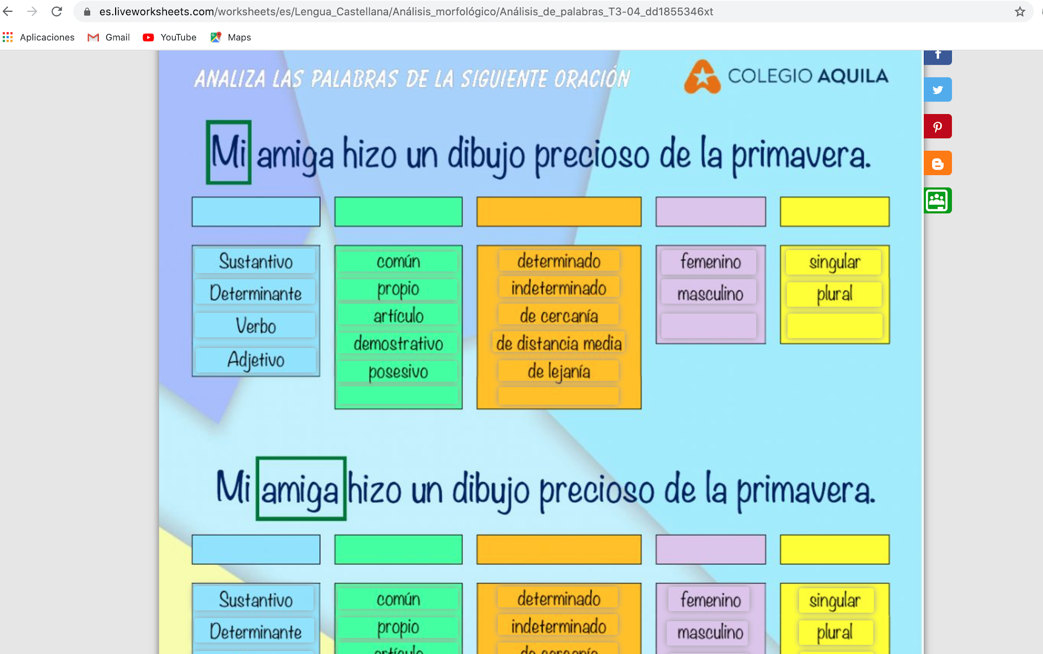 Aprender para crecer: ACTIVIDAD 5: Morfología y sintaxis.