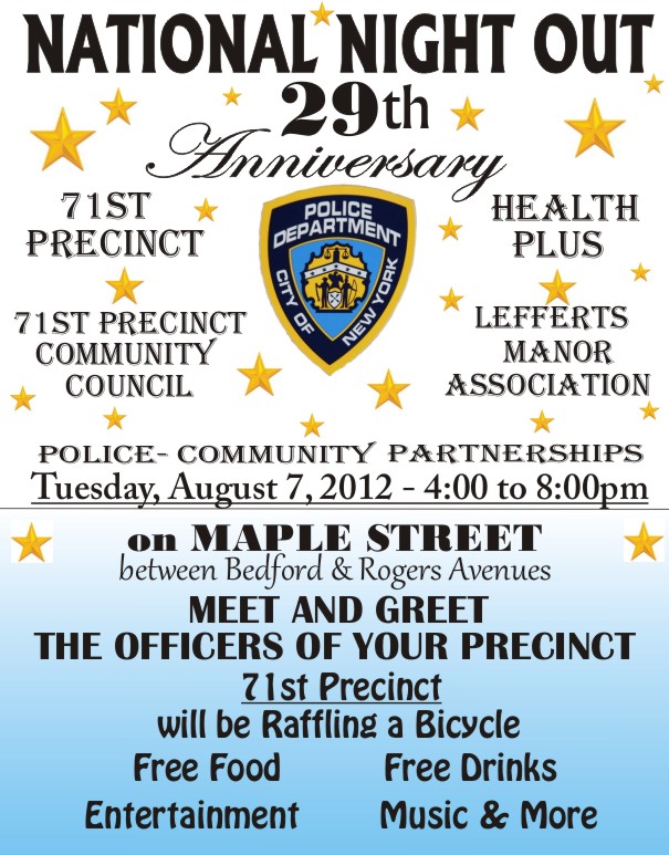 the Q at Parkside: National Night Out - Next Tuesday