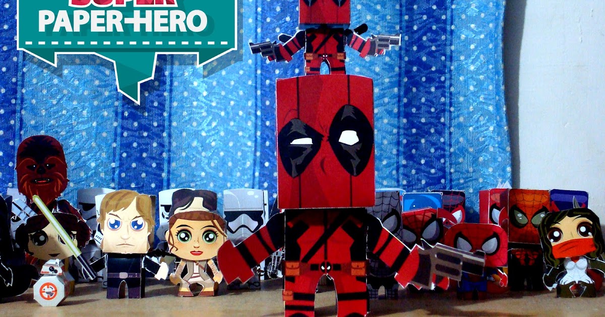 Super Paper-Hero: Papercraft de Deadpool versión "GIGANTE"