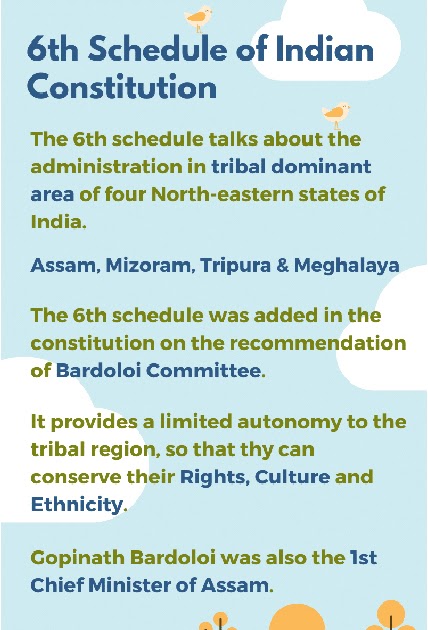 Sixth Schedule Areas - Explained | PT's IAS Academy