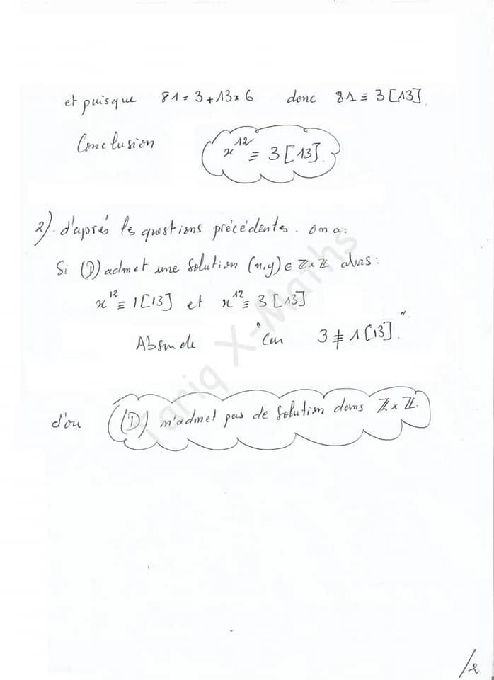 Correction Examen national 2020-sciences math-Mathématiques