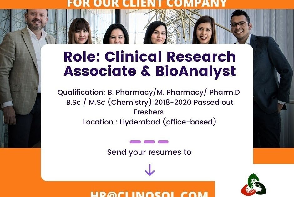 CLINOSOL RESEARCH - HIRING B. PHARM / M. PHARM / B.SC / M.SC FOR ...