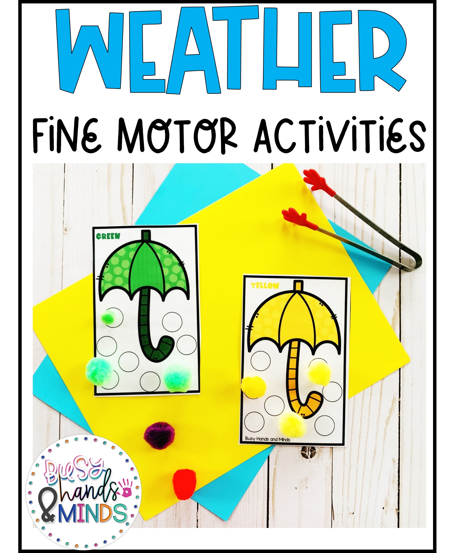 Weather Fine Motor for Preschool | Busy Hands and Minds