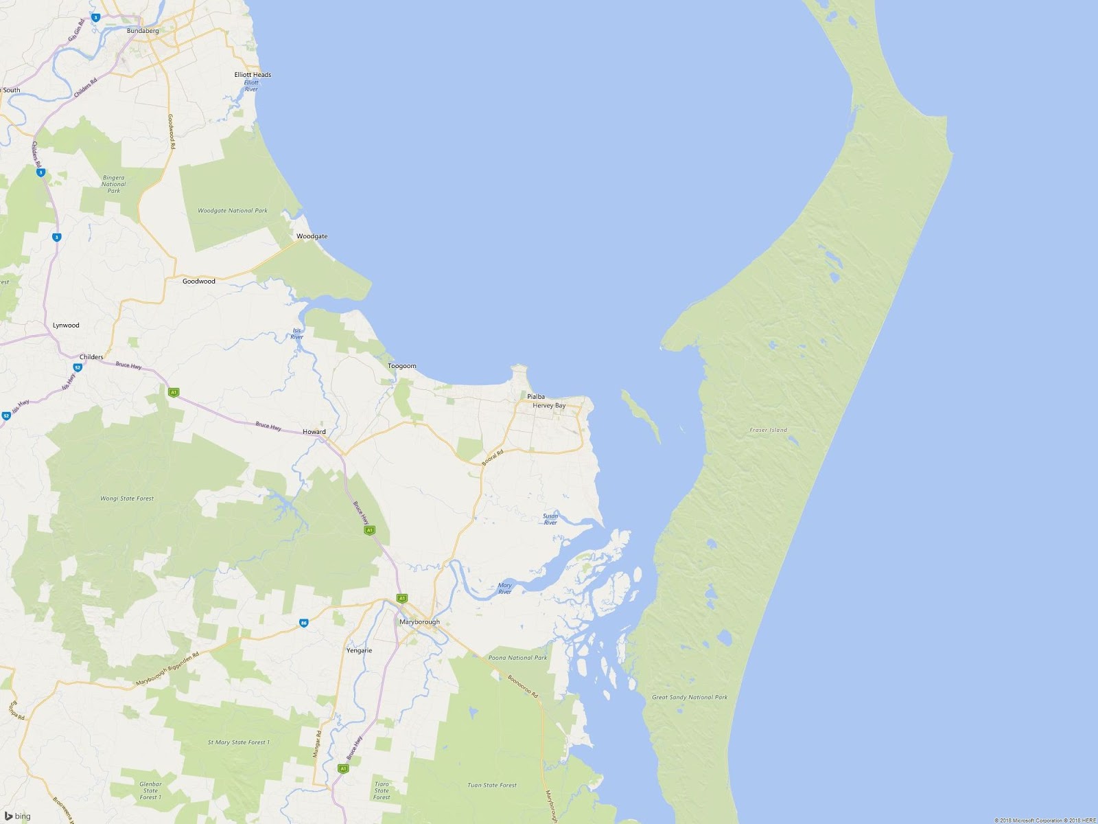 Hervey Bay Map Free Download
