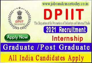 DPIIT Recruitment 2021| Final Year Eligible| No Fees| No Exam ...