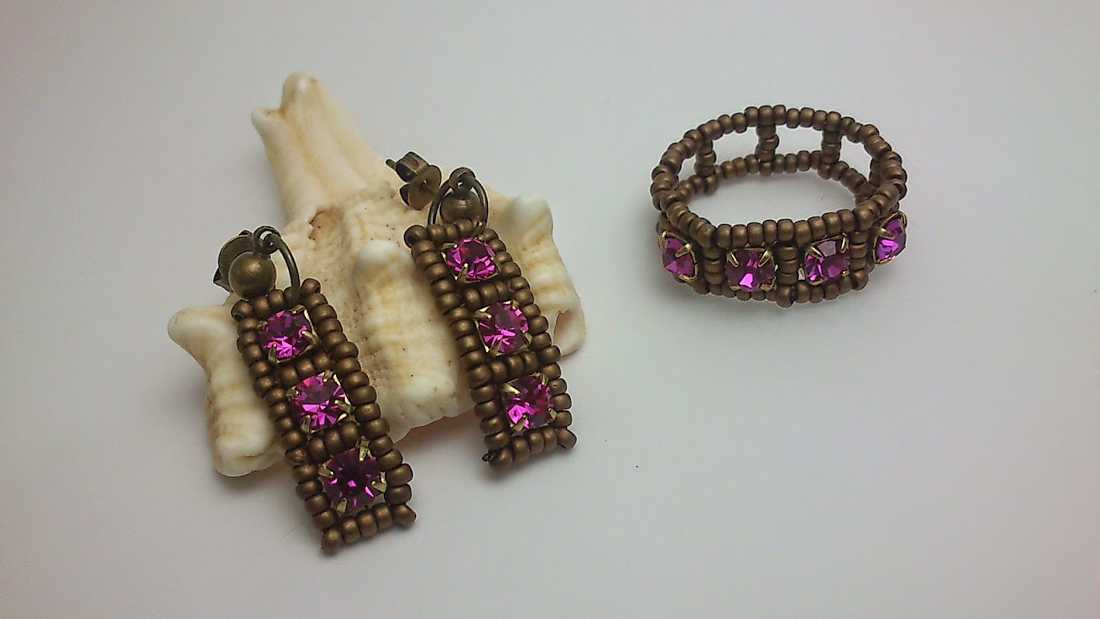 Belsai Bijoux: Conjunto en strass An. 011 Pend. 012