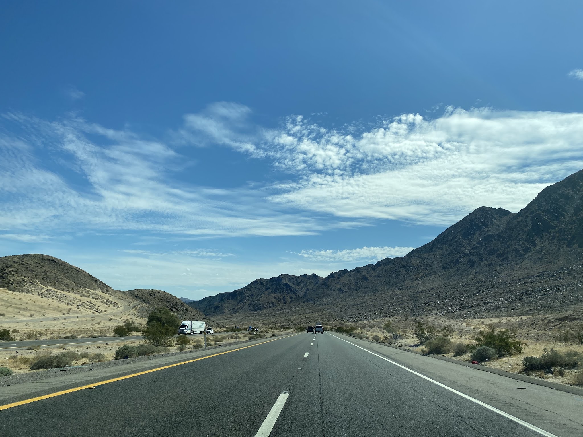 Interstate 15; the Mojave Freeway from Barstow to the Nevada State Line