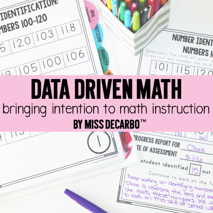 Data Driven Math: Bringing Intention To Math Instruction - Miss DeCarbo