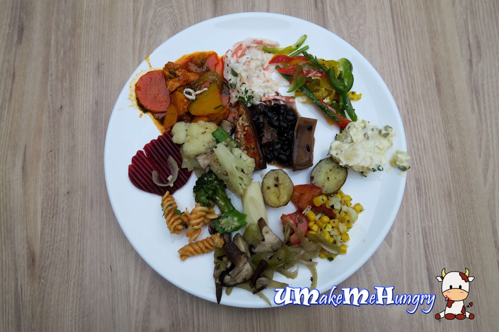 My Selections from the Buffet Counter