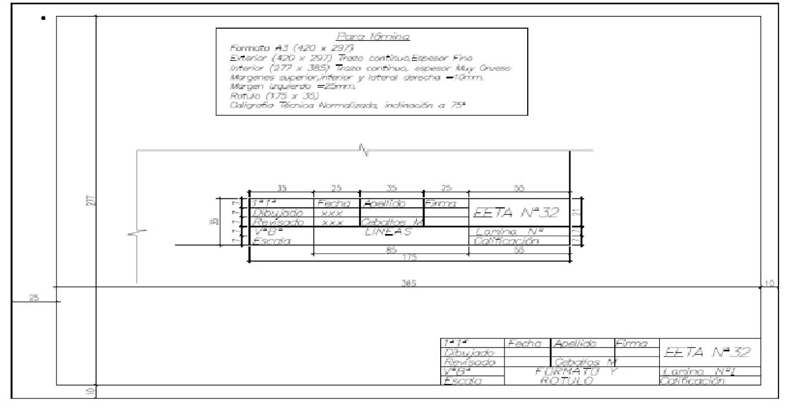 Dibujo Tecnico EETA Nº 32