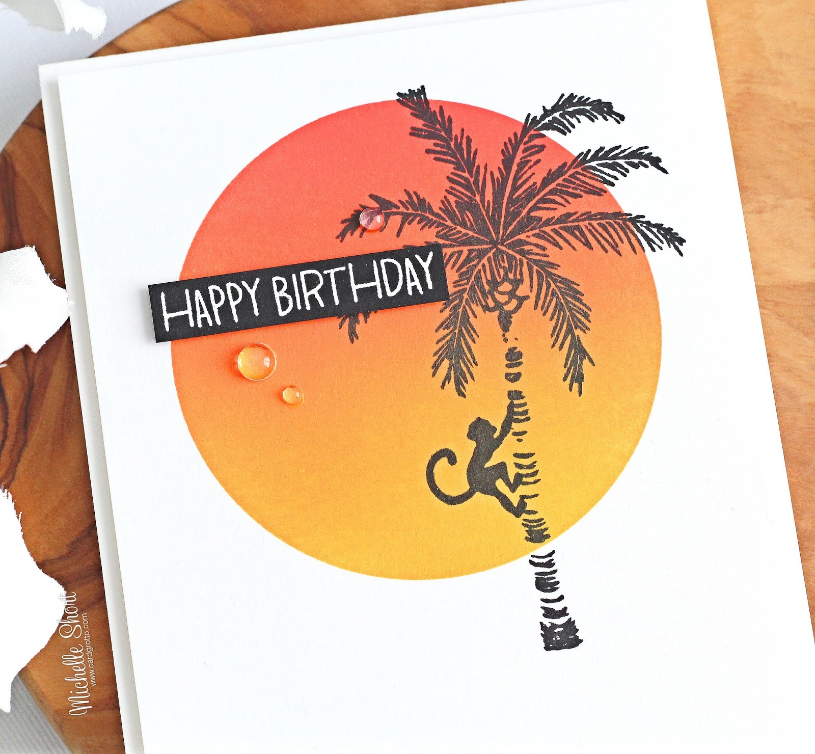 The Card Grotto: Birthday Sunset