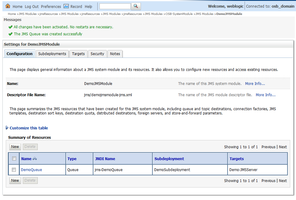 Marks Blog Configure Weblogic Jms Resources