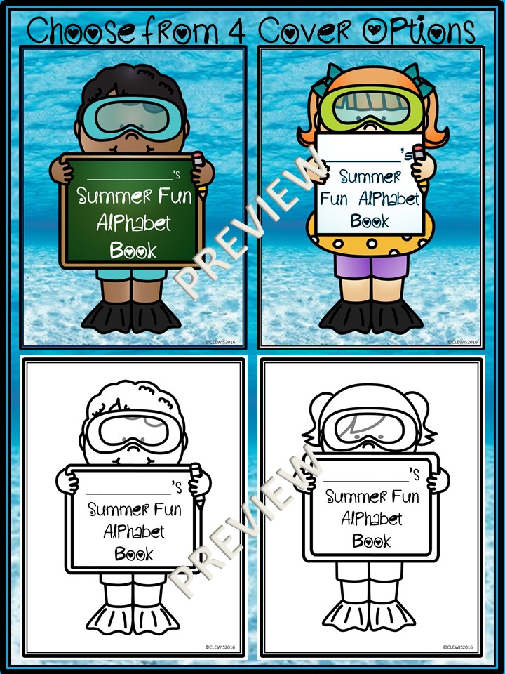 NO PREP Summer Fun Alphabet Practice - Kindergarten Korner - A ...