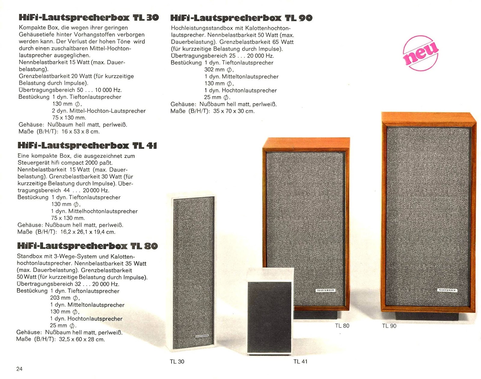 Infrequent Sound [sex.tex] technology: Telefunken TL-80, 1970-1974 ...