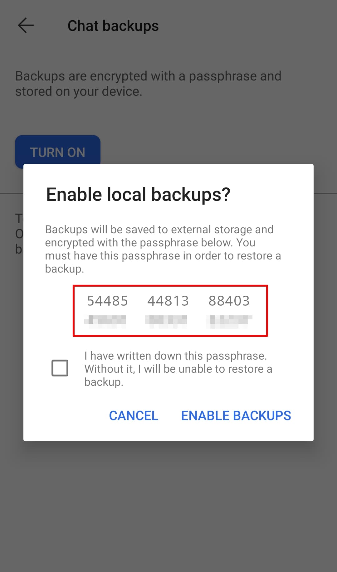 How to backup Signal messages?