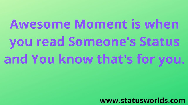 {Unique} Awesome Status & Quotes [ 2020 ] In English For Awesome People ...