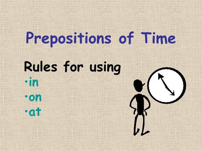 Prepositions of Time