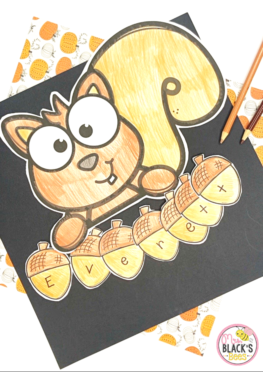 Squirrel Craft and Bulletin Board | Mrs. Black's Bees