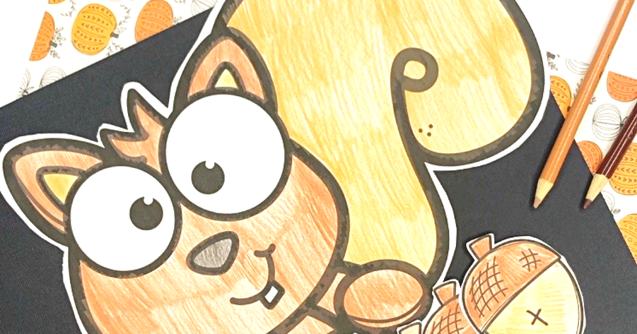 Squirrel Craft and Bulletin Board | Mrs. Black's Bees