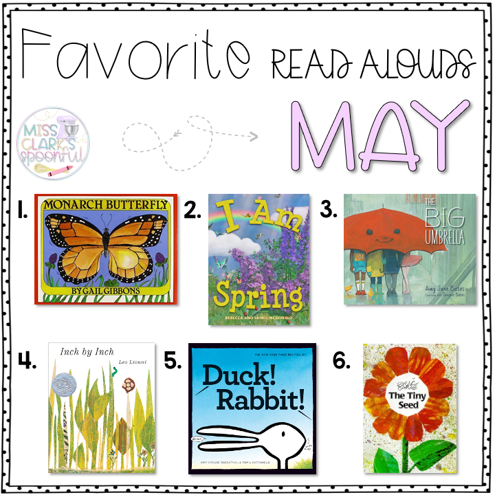 Favorite May Read Alouds for the Primary Classroom - Miss Clark's Spoonful