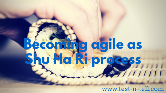 Becoming agile as Shu Ha Ri process