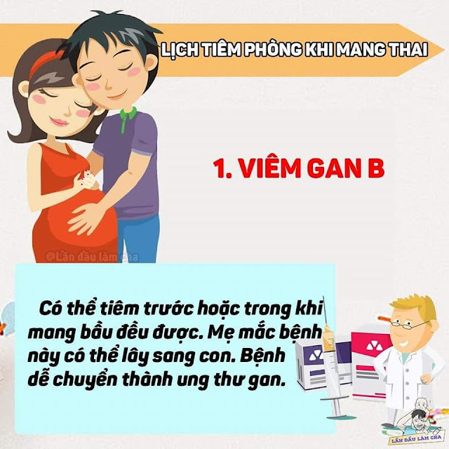 Lịch tiêm phòng khi mang thai