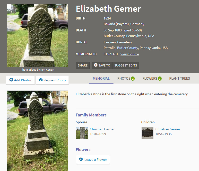 My Ancestors and Me: The Unsolved Puzzle of Lizzie Gerner