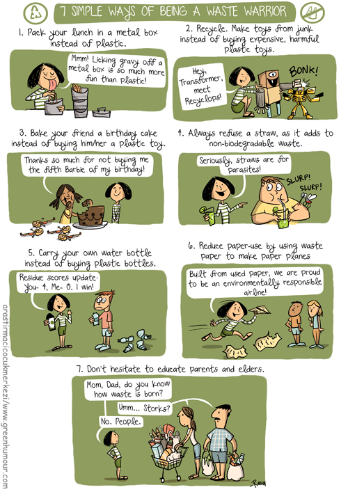 Green Humour: 7 simple ways of being a waste warrior