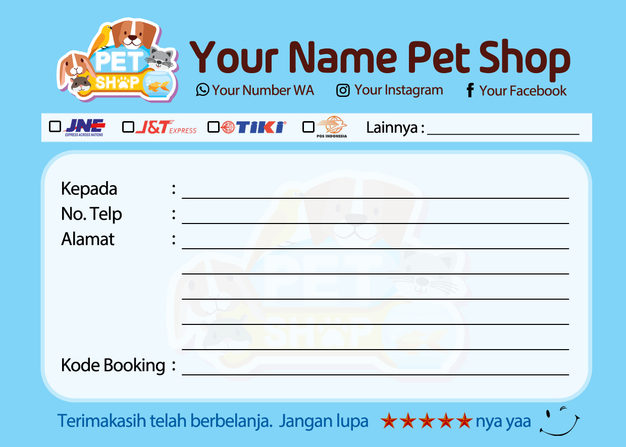 Cetak Sticker Alamat Pengiriman