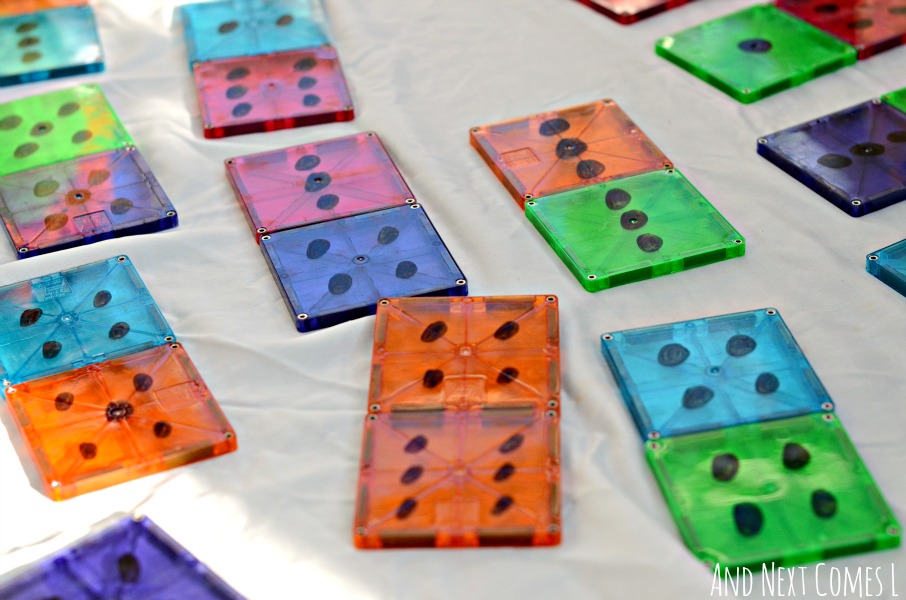 Magna-Tiles Dominoes | And Next Comes L - Hyperlexia Resources