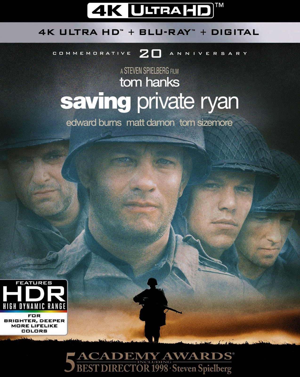 SAVING PRIVATE RYAN: 4K Blu-ray (Dreamworks, 1998) Paramount Home Video