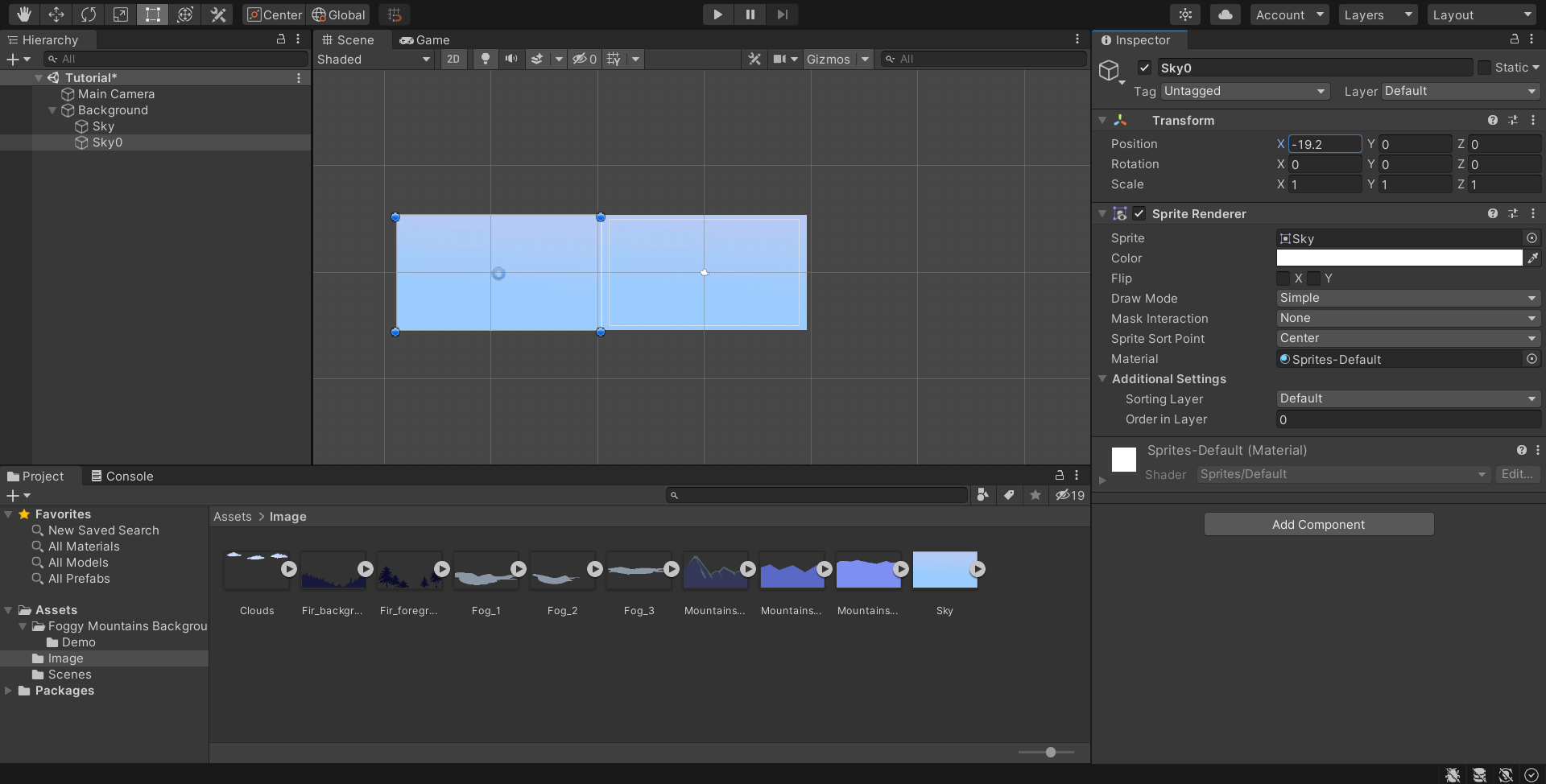 How to make a Parallax Background in Unity