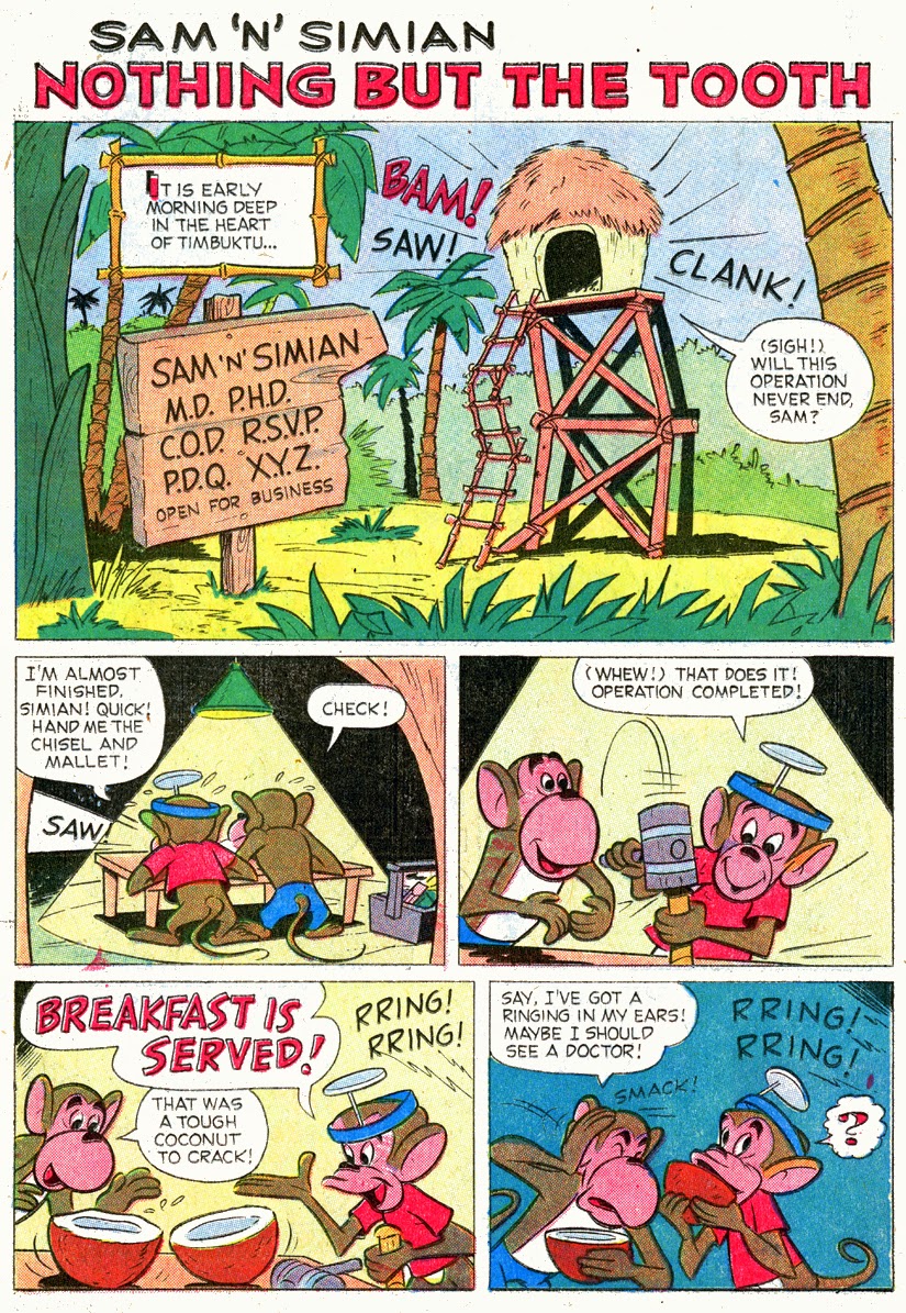 The Big Blog of Kids’ Comics!: Sam 'N' Simian from FC No. 1132, 1960